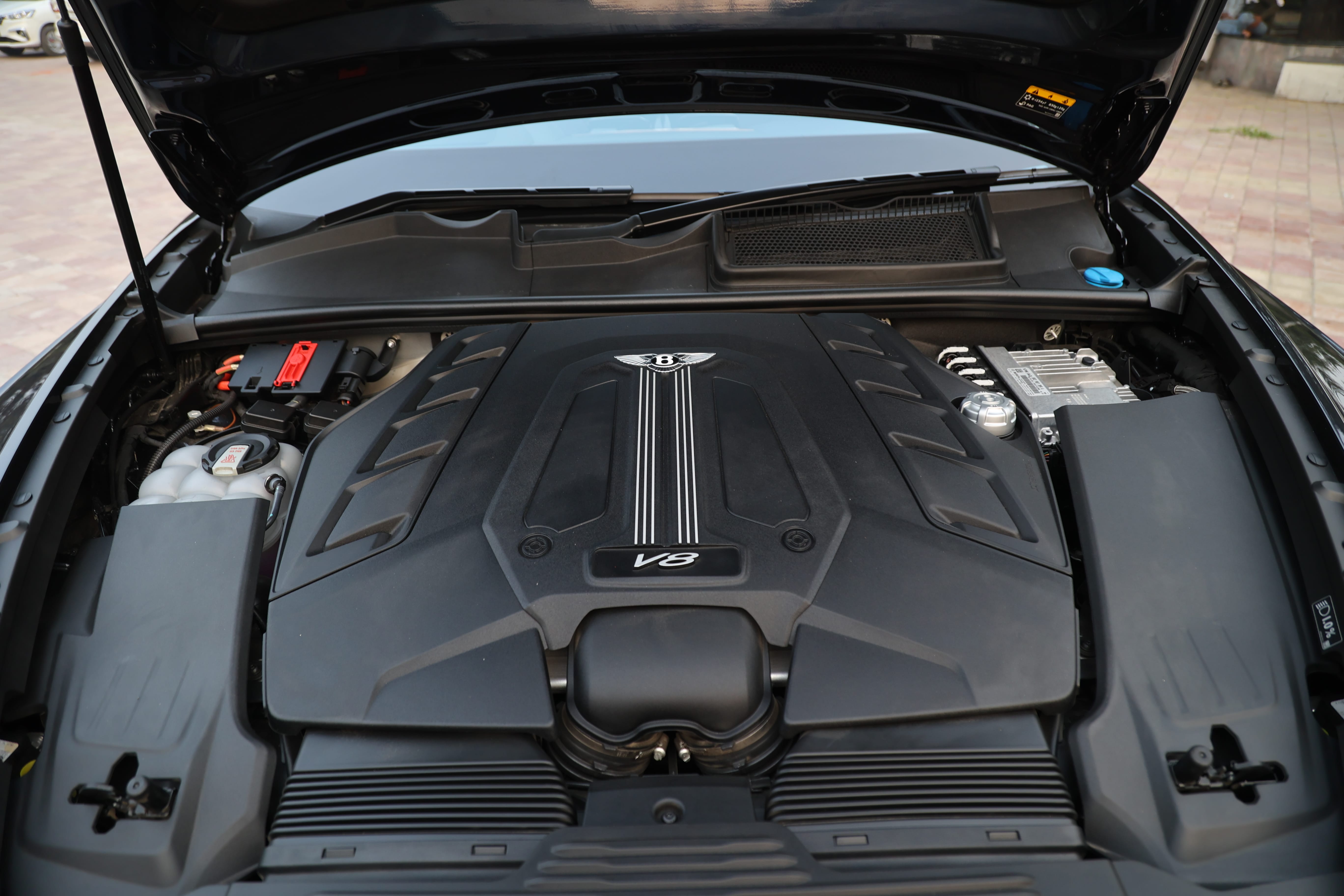 Bentley Bentayga Open Bonnet Engine Shot Image – Bentayga Photos in ...