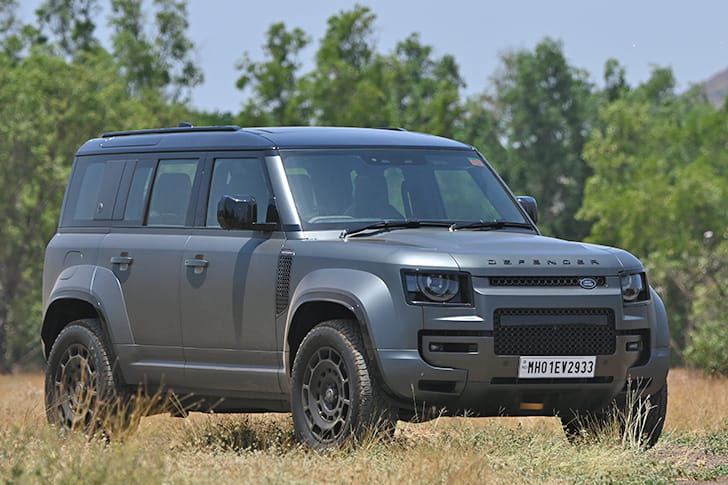 Land Rover Defender Front View Image – Defender Photos in India ...
