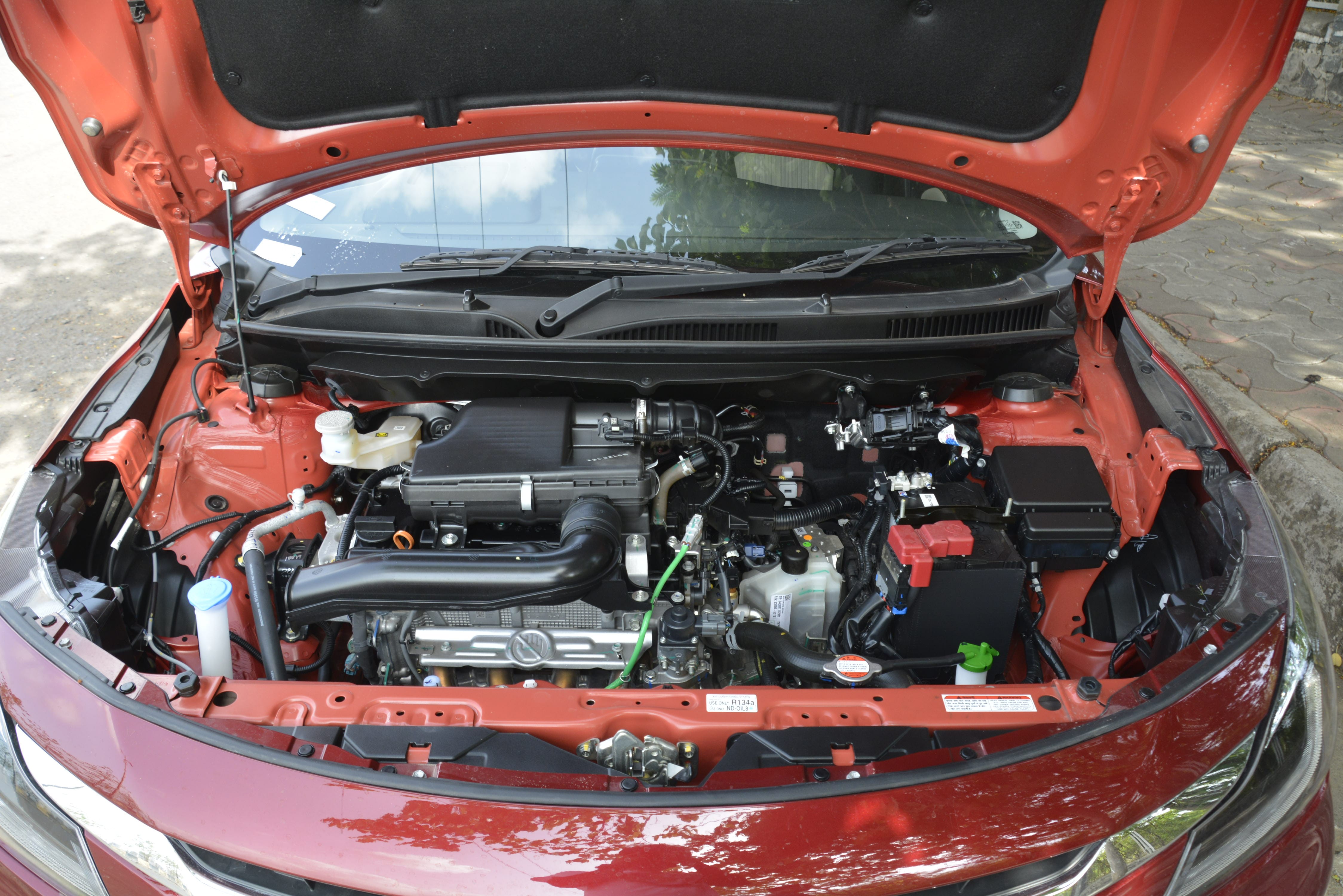 Toyota Glanza Open Bonnet Engine Shot Image – Glanza Photos in India ...