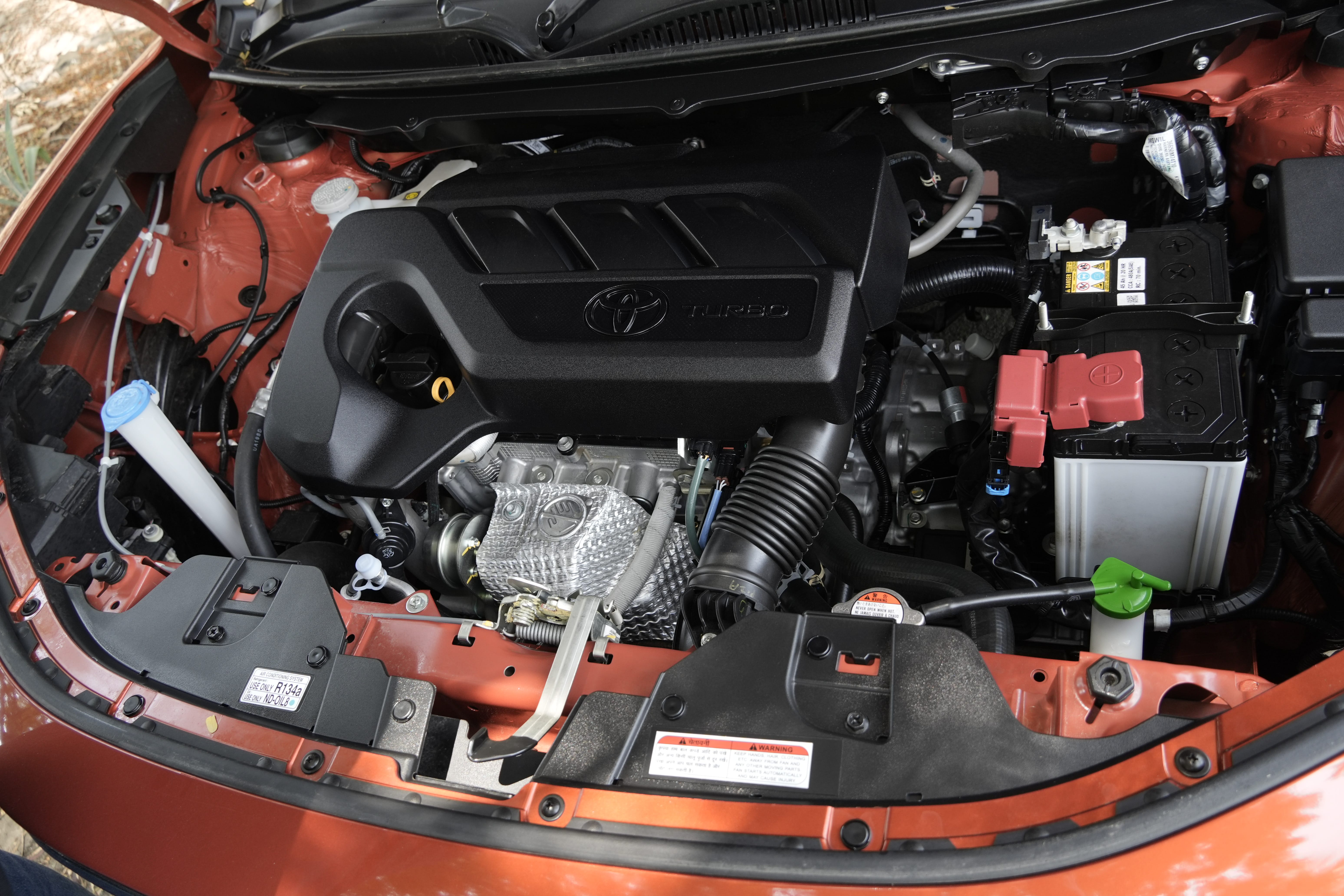 Toyota Urban Cruiser Taisor Open Bonnet Engine Shot Image – Urban ...