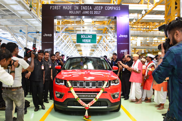 Made-in-India Jeep Compass rolls out; to be launched in the coming ...