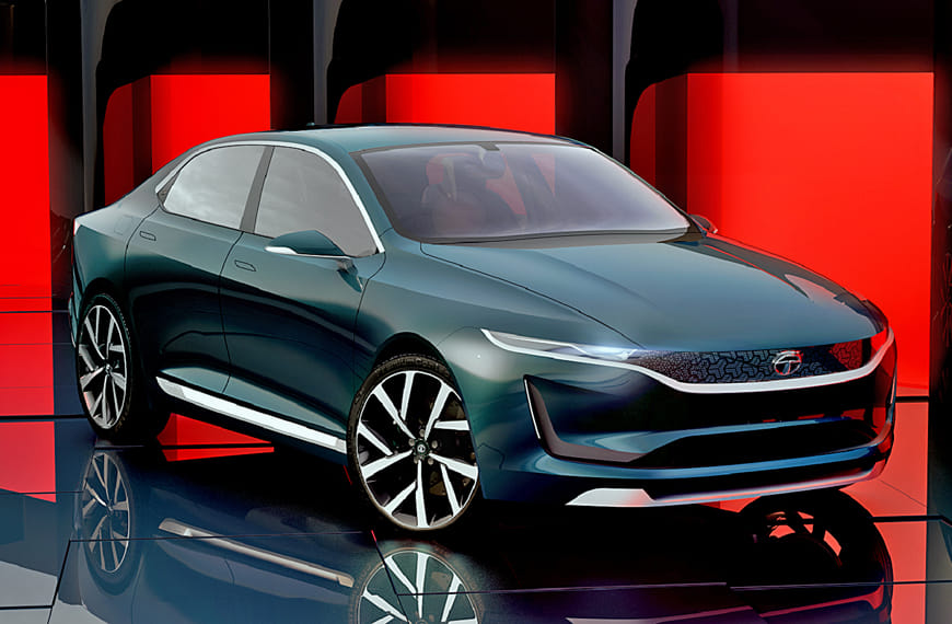 Tata EVision Sedan Concept Unveiled at Geneva Motor Show 2018 - Autocar ...