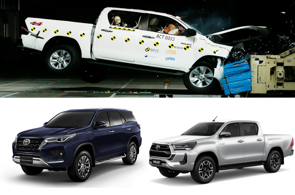 2020 Toyota Hilux, Fortuner get 5-star safety rating in ASEAN NCAP ...