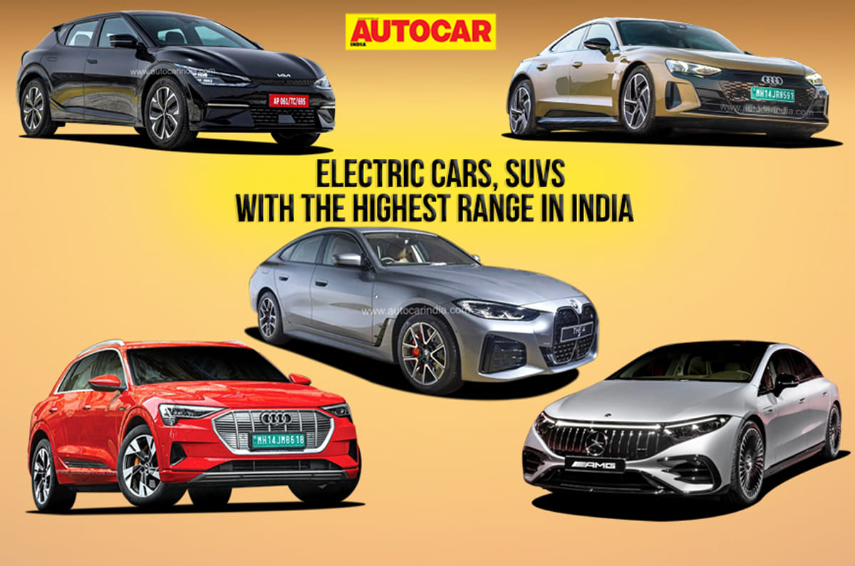 Electric cars, SUVs with the most EV range in India - Introduction ...