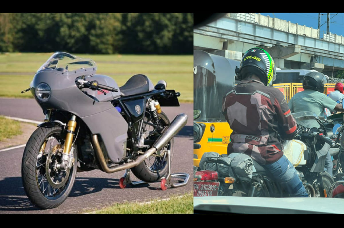 Royal Enfield Continental GT 650 bike spied with fairing, bar-end ...