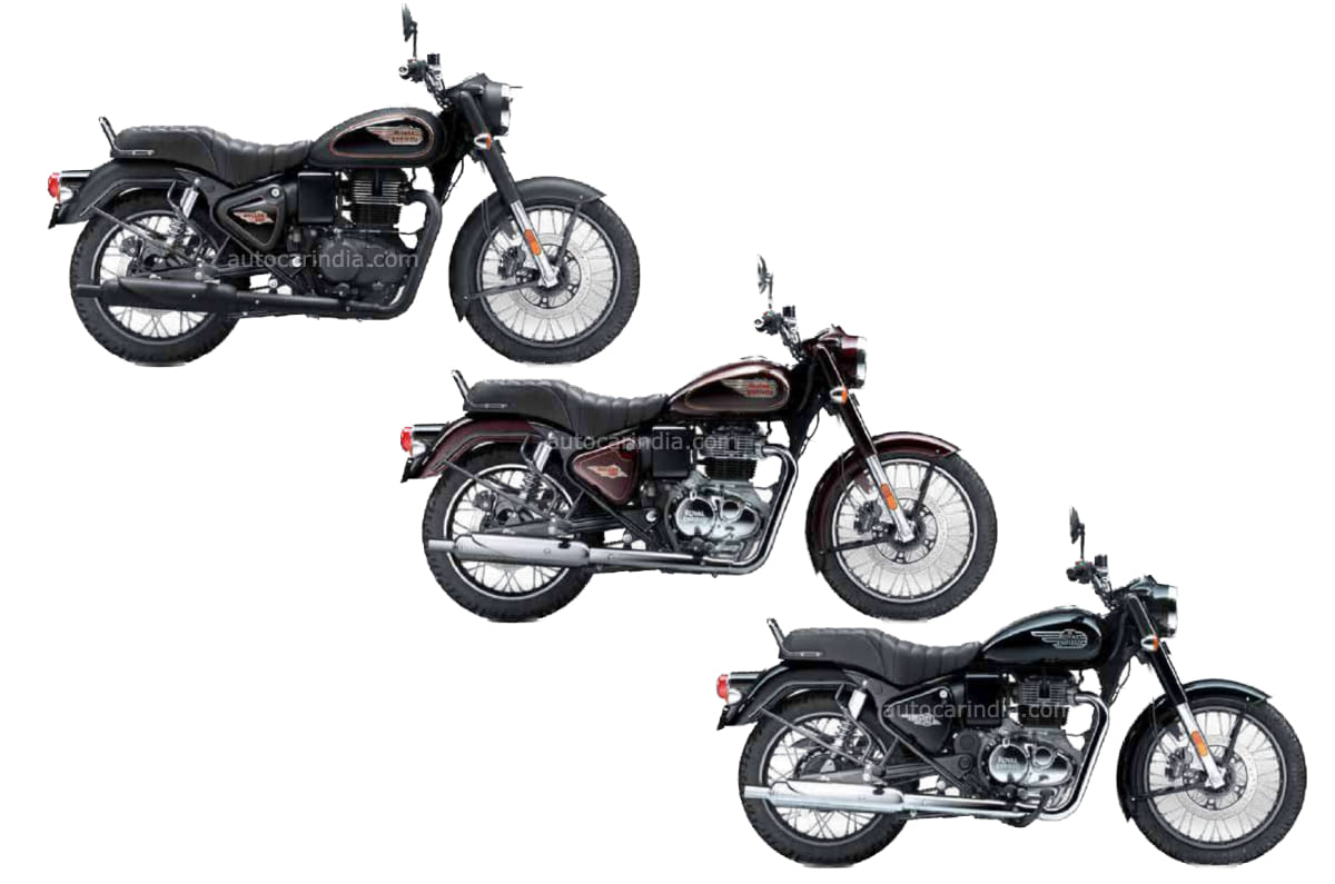 New RE Bullet 350 variants: Military, Standard, Black Gold ...