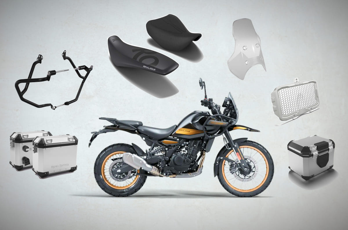 Royal Enfield Himalayan price, Himalayan 450 accessories, rally kit ...