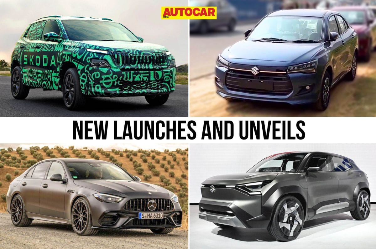 New car launches in November, Maruti Dzire, eVX, Skoda Kylaq, Mercedes ...