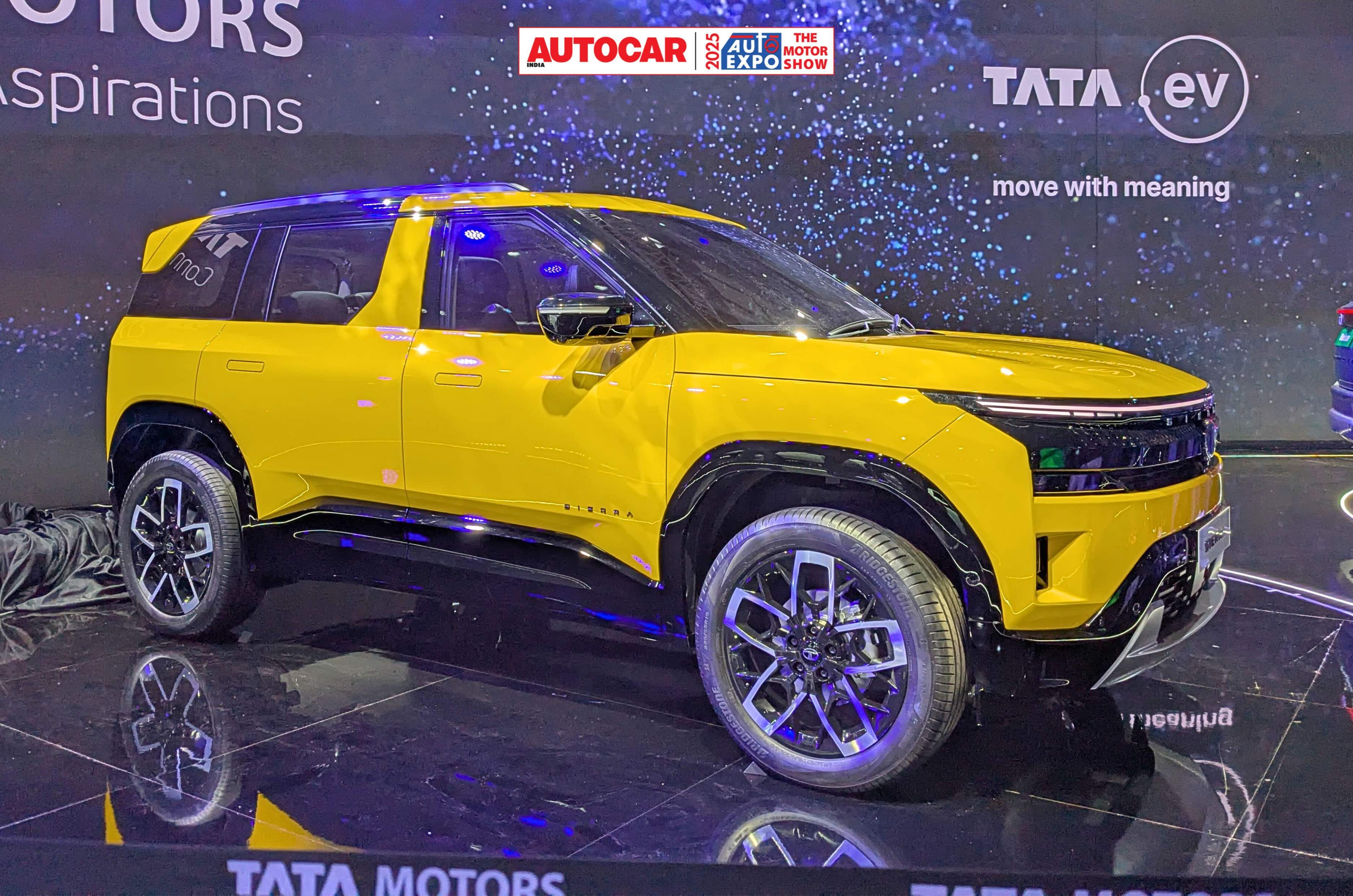 Tata Sierra price reveal in 2025 after Auto Expo debut in petrol and ...