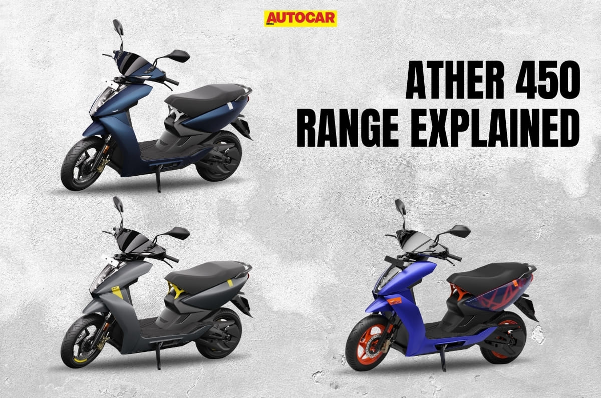 Ather 450S, 450X, Apex: variants, range, and price explained ...