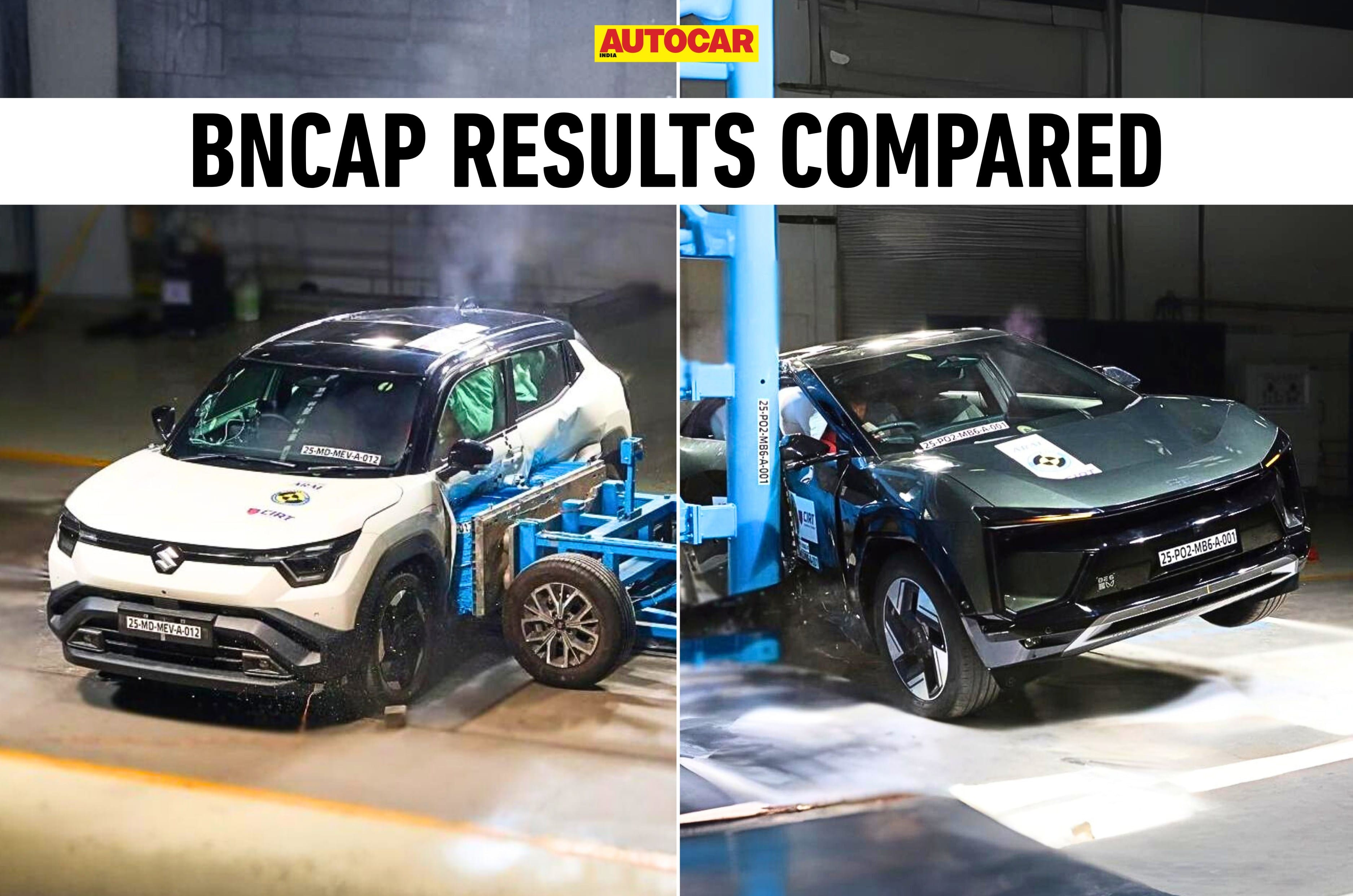 Maruti e Vitara vs Mahindra BE 6: Bharat NCAP results comparison ...