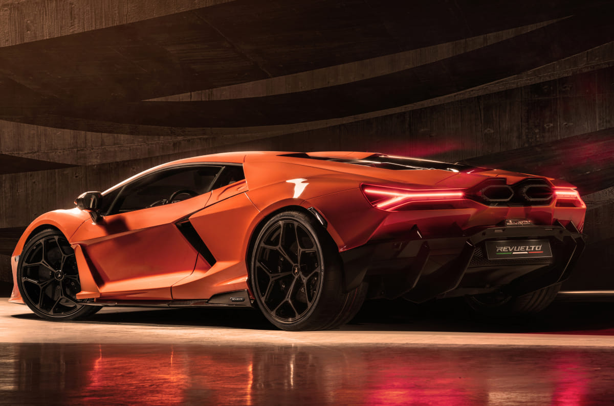 Lamborghini Revuelto Rear View Image – Revuelto Photos in India ...