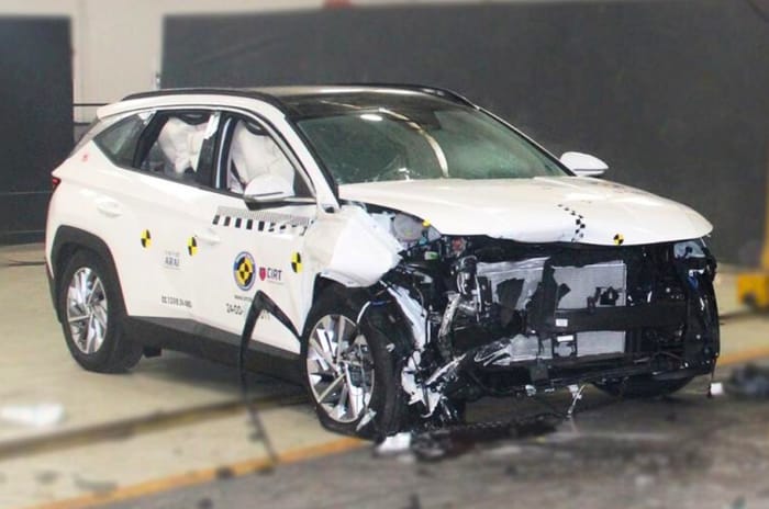 Hyundai Tucson safety rating, Bharat NCAP adult and child protection, 5 ...